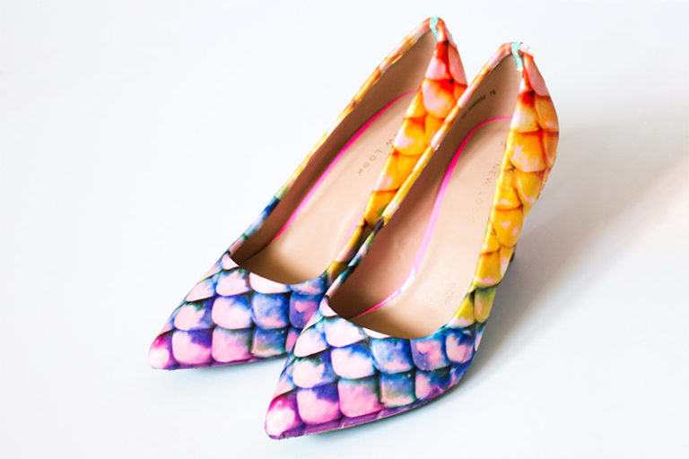 Mermaid Tail Upcycle: Mermaid Shoes